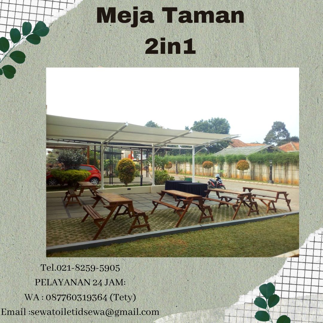 Meja Taman 2in1