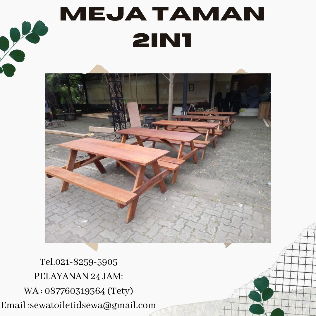 Meja Taman 2in1